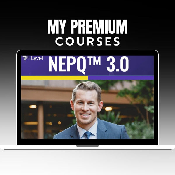 Jeremy Miner NEPQ 3.0 Sales Program | My Premium Courses – MyPremiumCourses